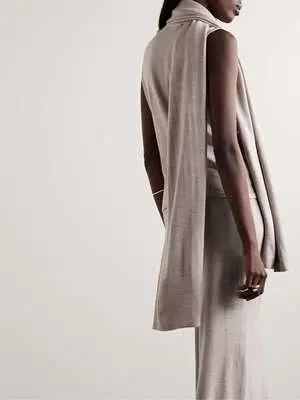 Magda Butrym Sleeveless Knitted Top With Scarf Detail