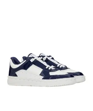 Valentino Garavani Low-top Lace-up Sneakers With Stud Detailing