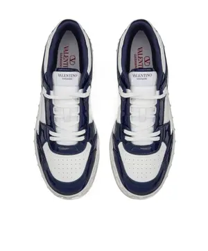 Valentino Garavani Low-top Lace-up Sneakers With Stud Detailing