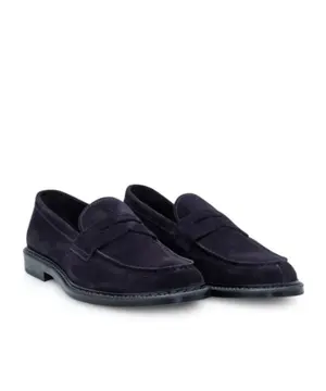 DOUCAL'S Penny Slip-on Loafers - Black