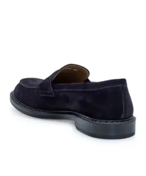 DOUCAL'S Penny Slip-on Loafers - Black