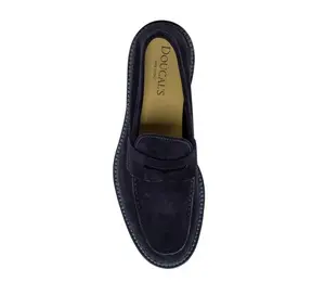 DOUCAL'S Penny Slip-on Loafers - Black