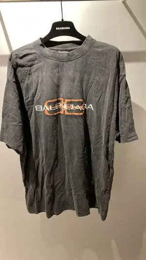 Balenciaga Bb Icon Crewneck T-shirt - Faded Black