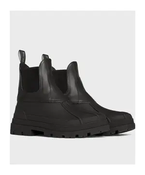 Celine Riley Ankle Boot In Calfskin
