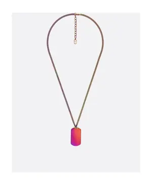 Dior Cd Couture Plate Pendant Necklace