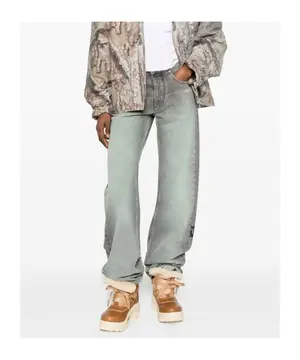 Off-White High-waisted Wide-leg Jeans