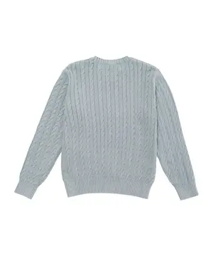 IL GUFO Cable-knit Organic Cotton Jumper - Gray
