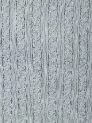IL GUFO Cable-knit Organic Cotton Jumper - Gray