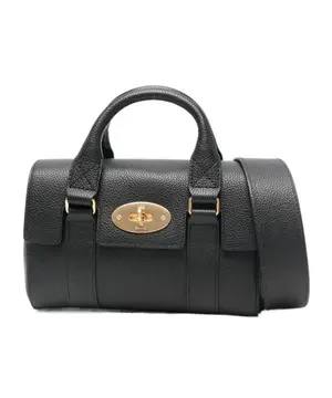 Mulberry Turnlock Top Handle Shoulder Bag - Black