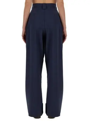 ALYSI Pleated Wide-leg Trousers