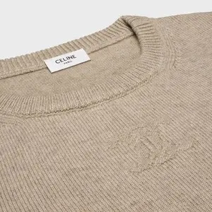 Celine Crew Neck Sweater In Heritage Cashmere
