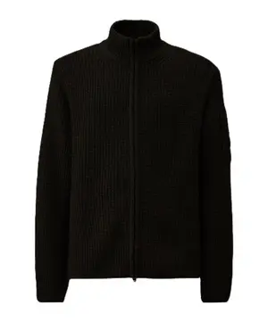 C.P. COMPANY Zip Knitwear With Logo Detail