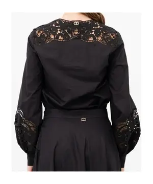TWINSET V-neck Shirt With Lace Details