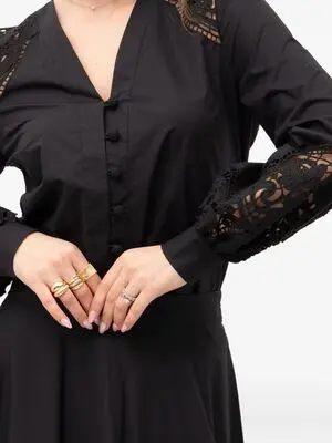 TWINSET V-neck Shirt With Lace Details