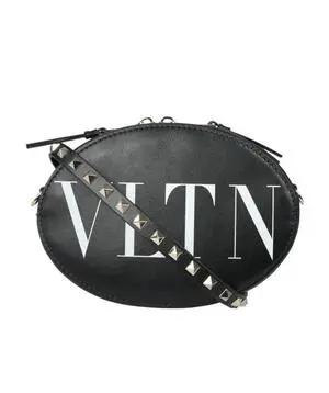 Valentino Garavani Vltn Printed Shoulder Bag - Black