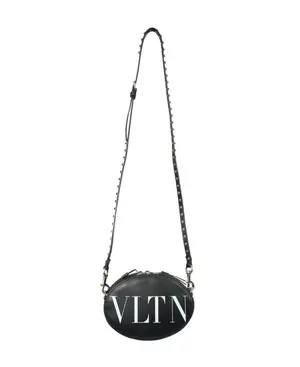 Valentino Garavani Vltn Printed Shoulder Bag - Black