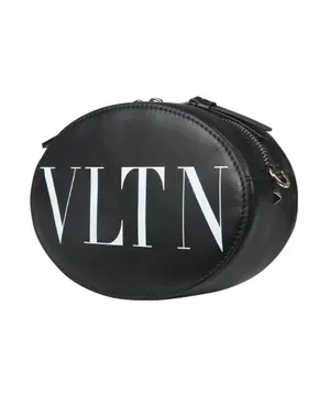 Valentino Garavani Vltn Printed Shoulder Bag - Black