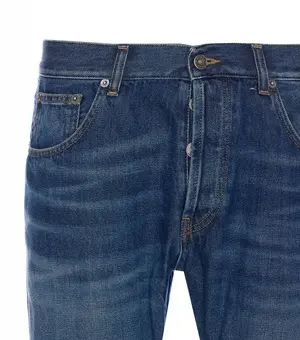 DONDUP Straight Leg Denim Jeans - Blue