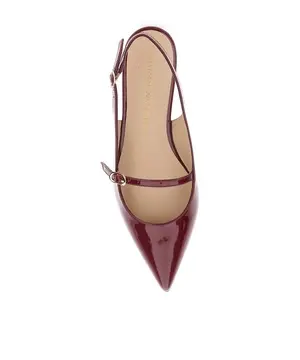 STUART WEITZMAN Adjustable Strap Pointed Toe Slingback Sandals