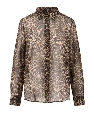 NILI LOTAN Printed Long Sleeve Shirt