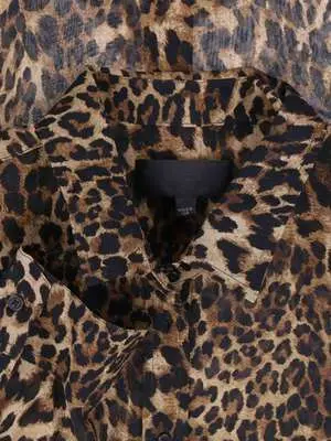 NILI LOTAN Printed Long Sleeve Shirt