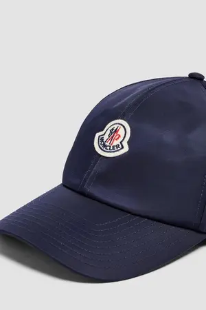Moncler Logo Patch Baseball Cap - Black
