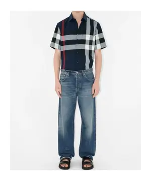 Burberry Checked Short Sleeved Shirt