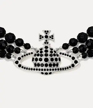 VIVIENNE WESTWOOD Orb-charm Embellished Three-row Necklace