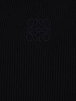 Loewe Anagram Embroidered Ribbed Top
