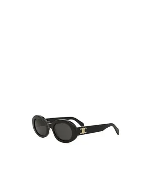 Celine Full Frame Oval Sunglasses - Black