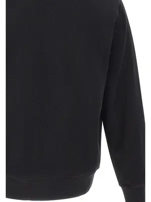 Stone Island Logo Patch Zip-up Track Jacket - Black