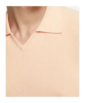 Brunello Cucinelli Fine-knitted Ribbed Polo Shirt