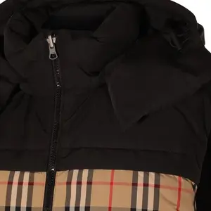 Burberry Vintage Check Hooded Down Gilet - Black
