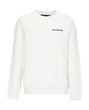 Moschino Heart Detail Crew Neck Sweatshirt