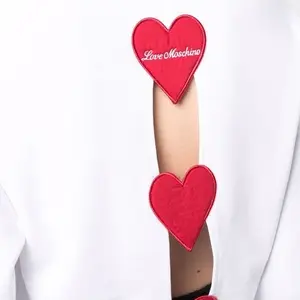 Moschino Heart Detail Crew Neck Sweatshirt