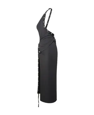 Attico One-shoulder Stud Embellished Dress