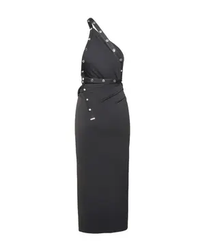 Attico One-shoulder Stud Embellished Dress