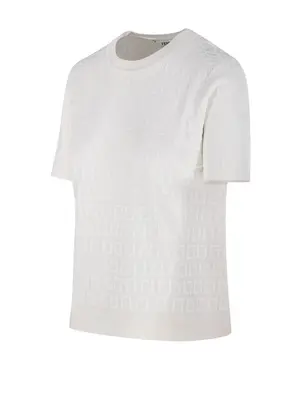 Fendi Ff Jacquard Crewneck T-shirt