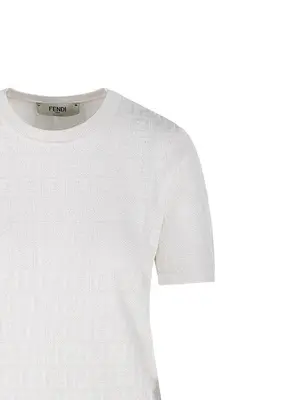 Fendi Ff Jacquard Crewneck T-shirt