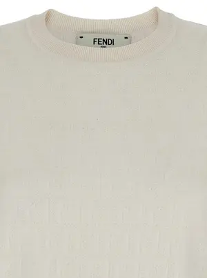 Fendi Ff Jacquard Crewneck T-shirt
