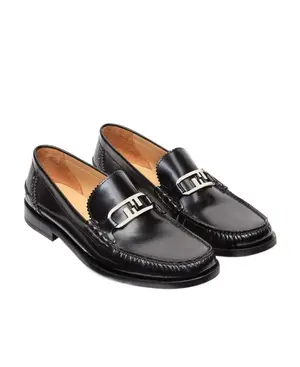 Fendi O'lock Logo-plaque Loafers