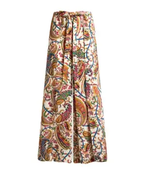 Etro Paisley Print Silk Wrap Wide-leg Palazzo Pants - Multicolor