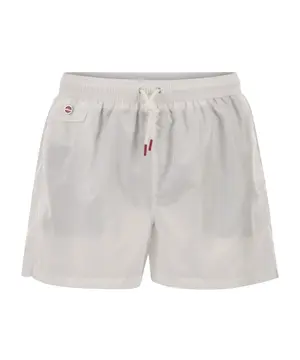 Kiton Short Swim Shorts With Drawstring Waistband - No