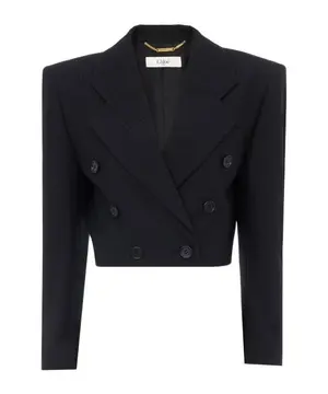 Chloé Spencer Striped Button Blazer