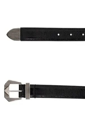 IRO PARIS Patent Leather Belt