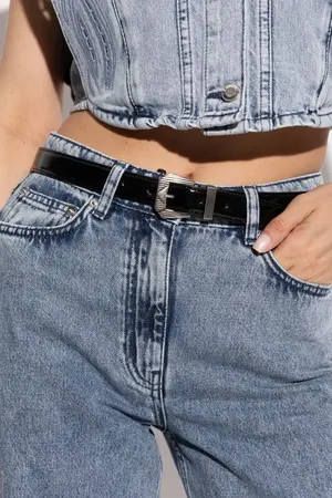 IRO PARIS Patent Leather Belt