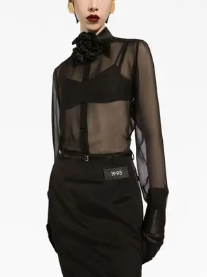 Dolce & Gabbana Semi-sheer Chiffon Shirt