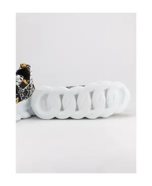 Versace Baroque Chain Reaction Sneakers - White