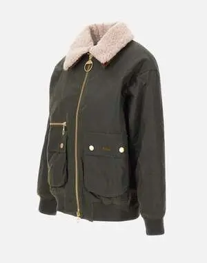 Barbour Long-sleeve Zip-up Jacket With Lapel Collar