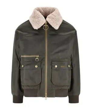 Barbour Long-sleeve Zip-up Jacket With Lapel Collar - No